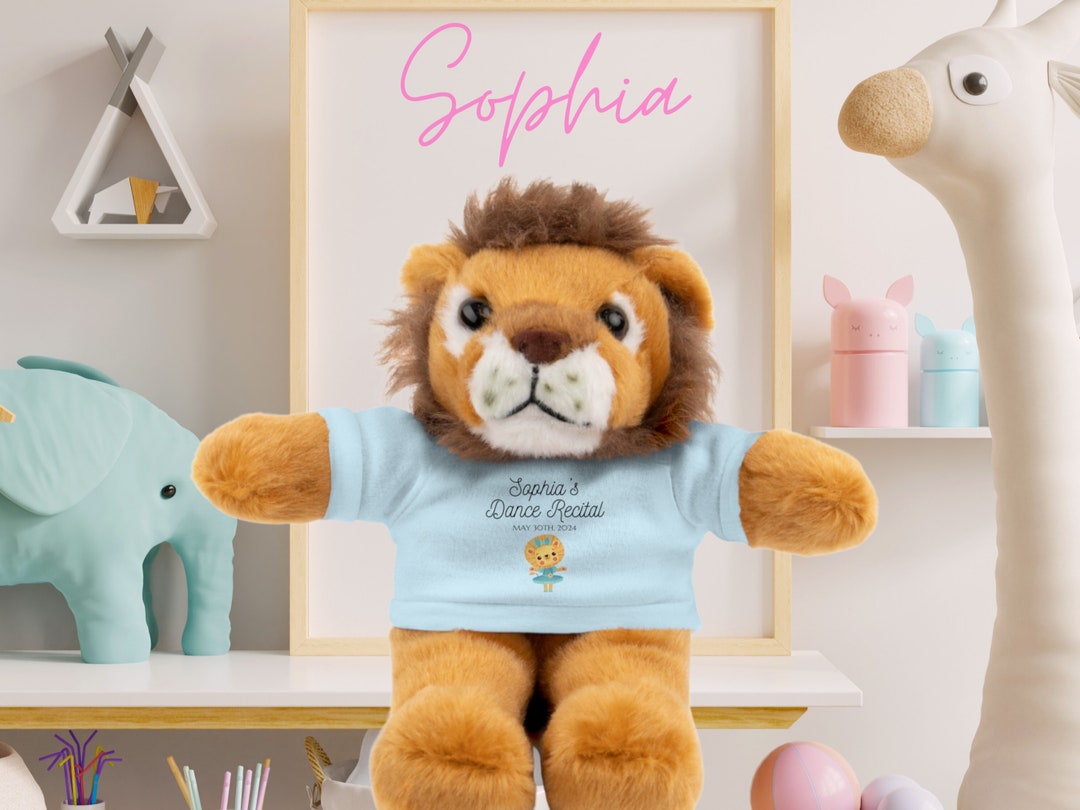 Personalized Dance Recital Lion | Dance Recital Stuffie for Young ...