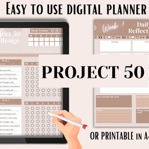 Project 50 Lifestyle Challenge Planner/tracker/log - Etsy UK