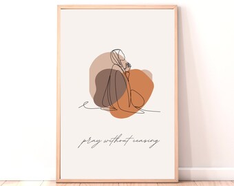 Christian Minimalist Wall Art - Etsy