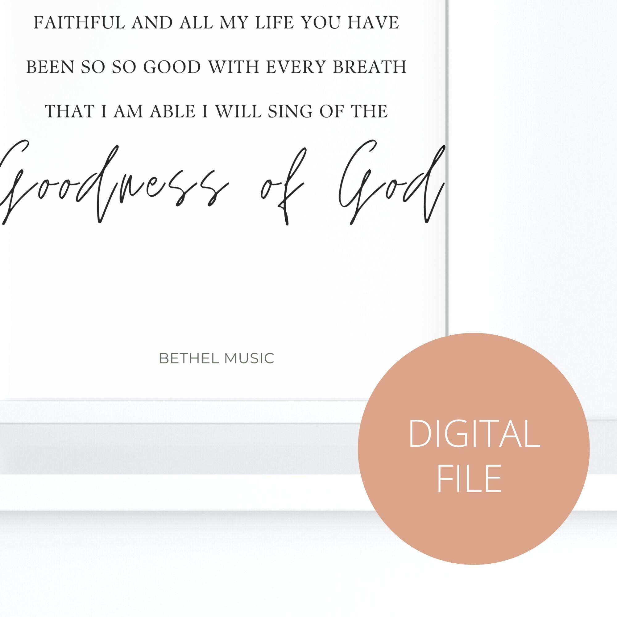Goodness of God Sign Print Poster, Goodness of God Digital Banner Wall ...