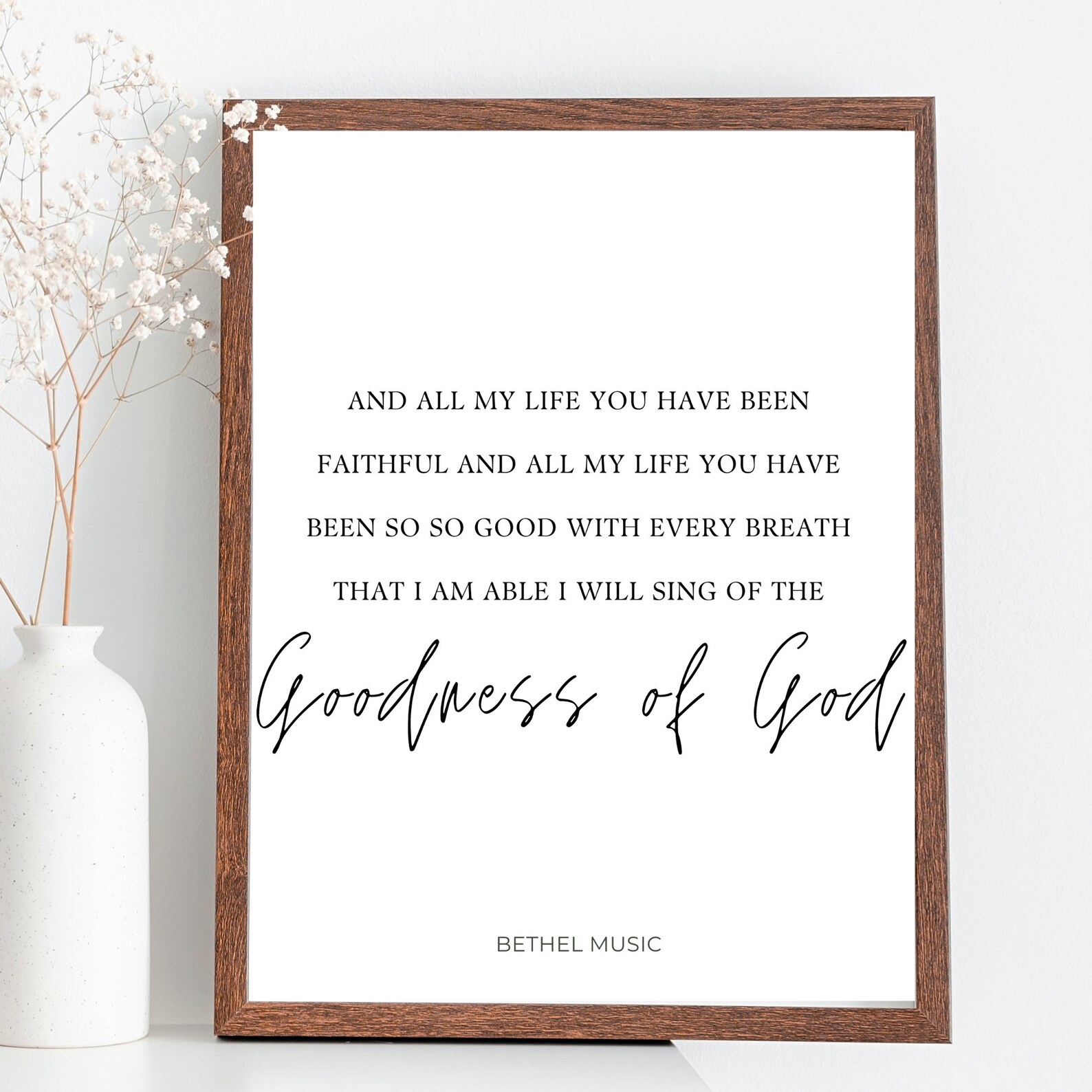 Goodness of God Sign Print Poster, Goodness of God Digital Banner Wall ...