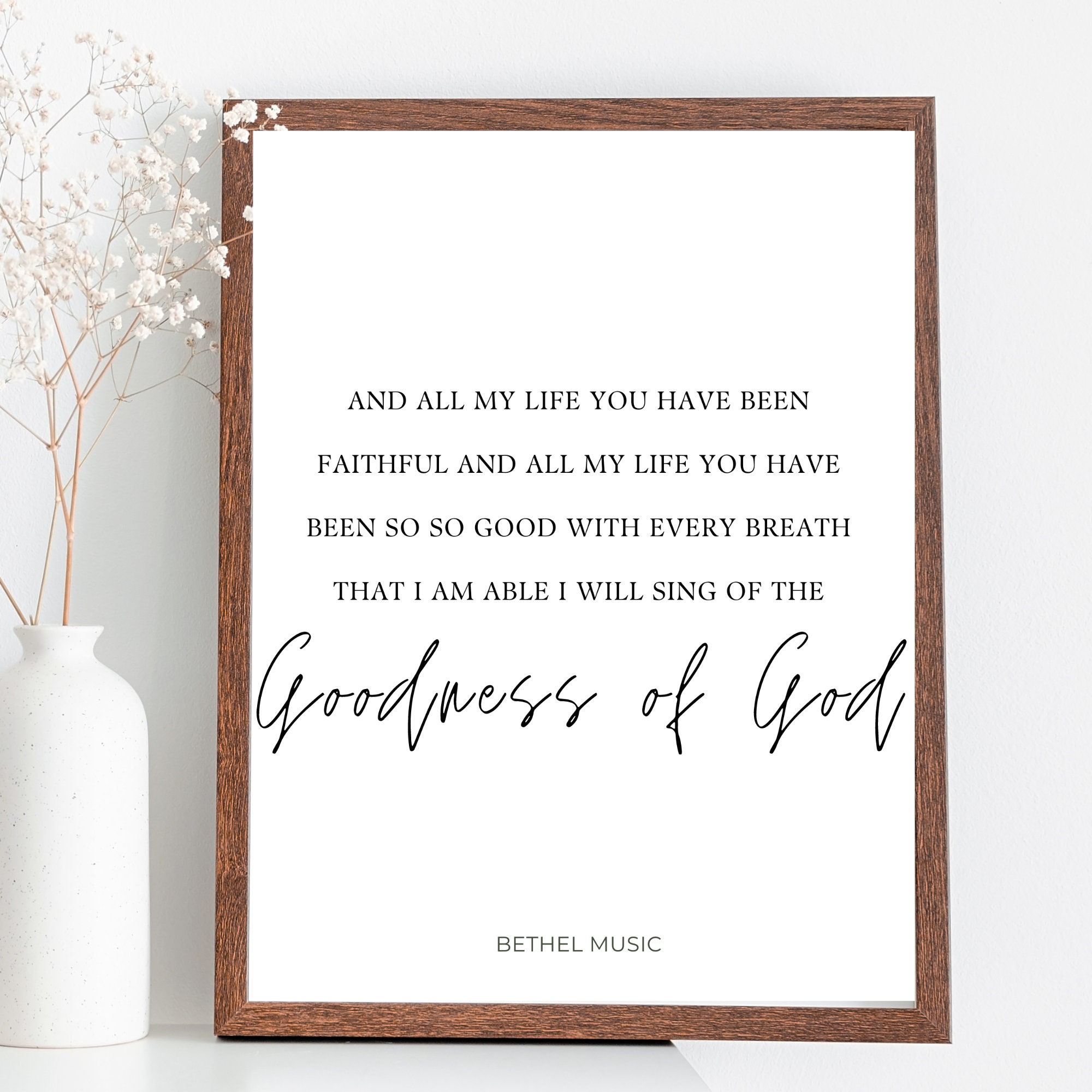 Goodness of God Sign Print Poster, Goodness of God Digital Banner Wall ...