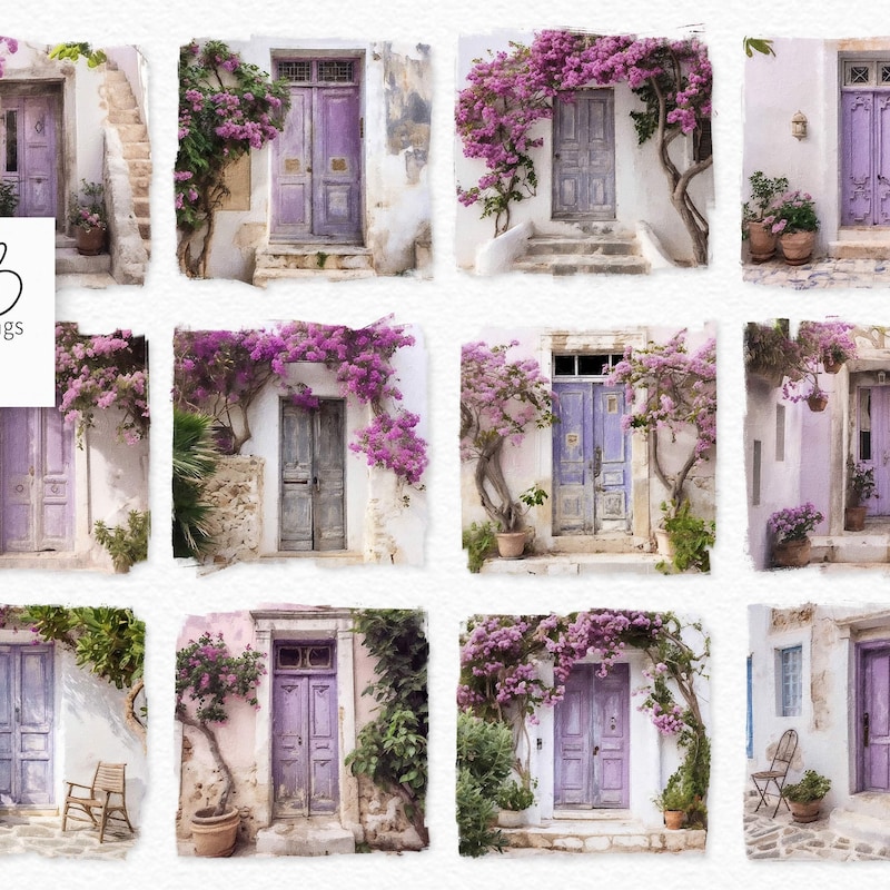 Purple Doors - Etsy