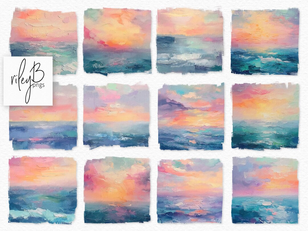 Abstract Ocean Sunset Pngs - Sunrise Sea Abstracts - Abstract ...
