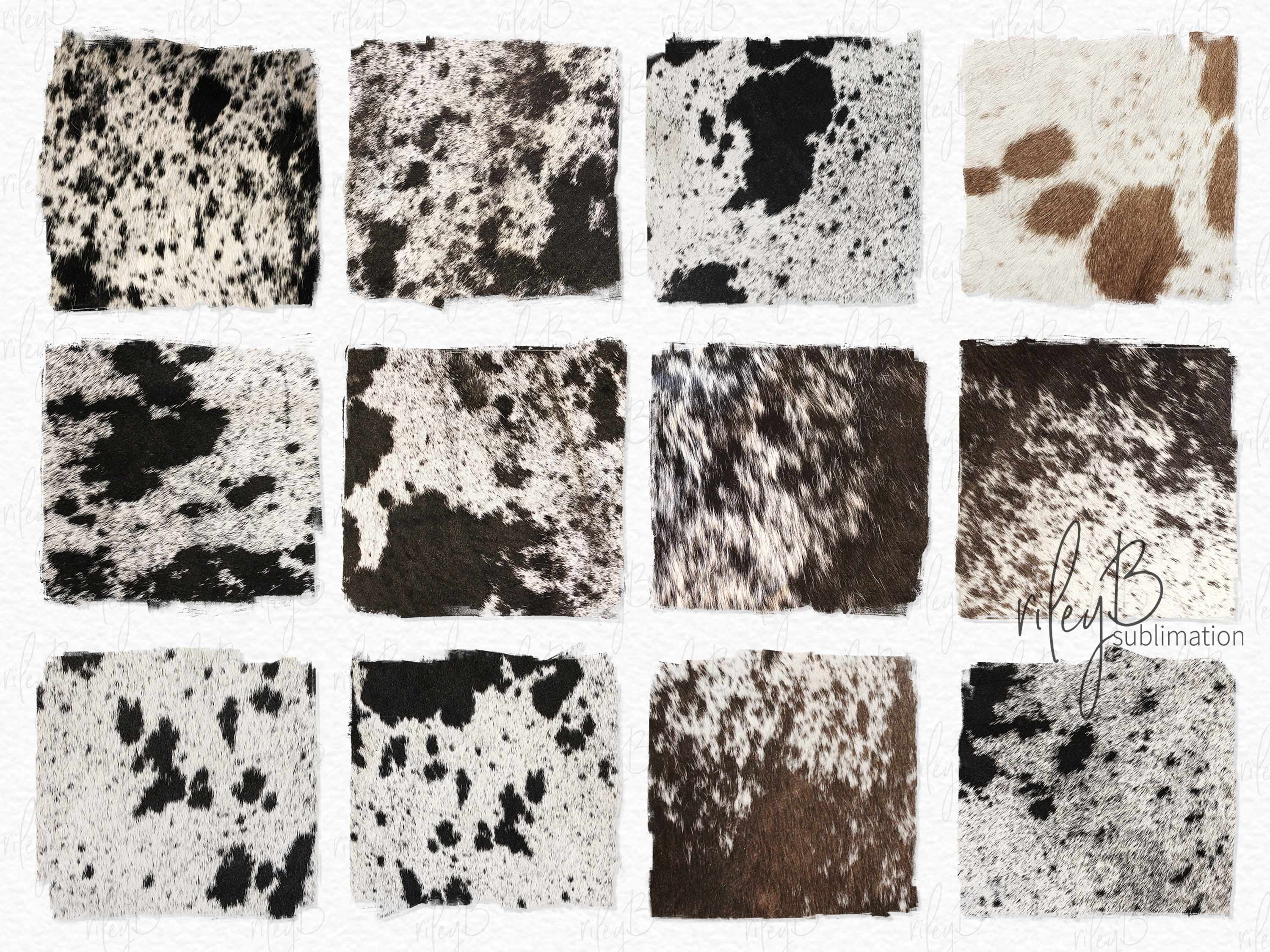 Nguni Hide I Texture Pngs - Cowhide Sublimation Textures - Cowhide ...