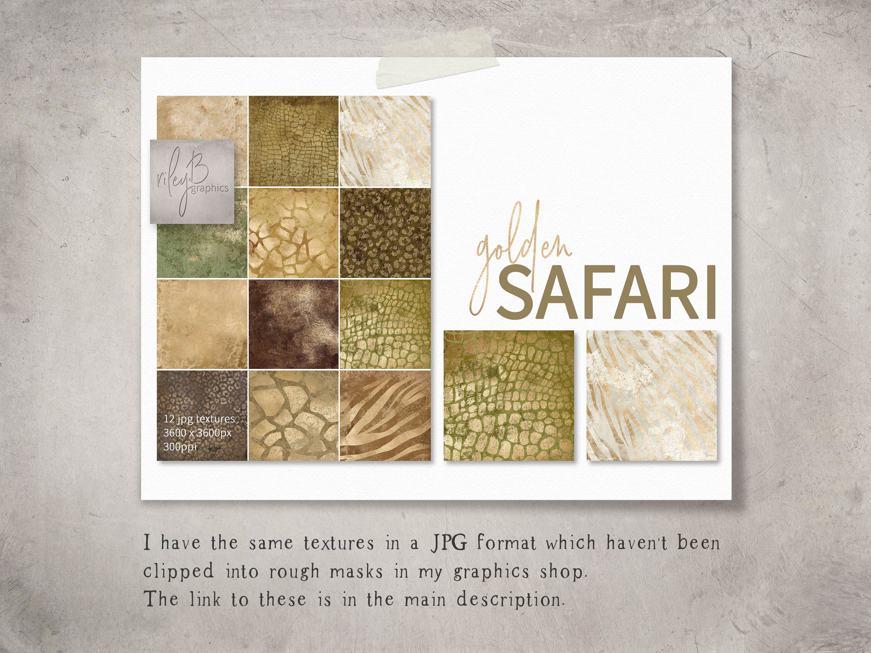 Golden Safari Texture Pngs - Animal Print Textures - Gold Animal Prints ...