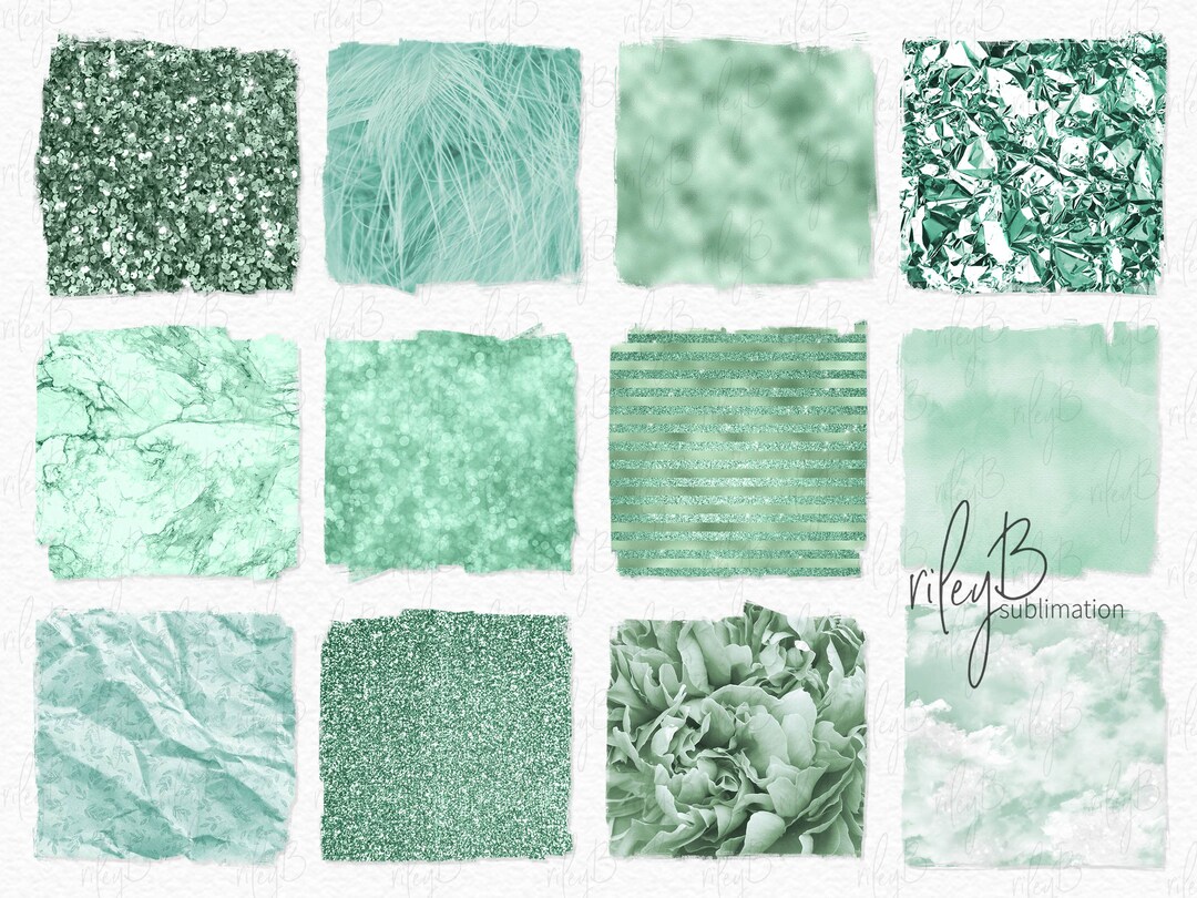 Mint Textured Sublimation Pngs - Mint Colored Sublimation Pngs - Mint ...