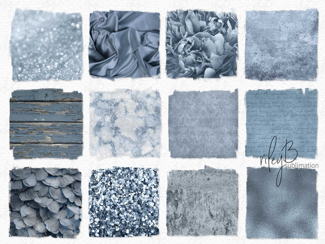 Dusty Blue Texture Pngs Dusty Blue Backgrounds Dirty Blue - Etsy