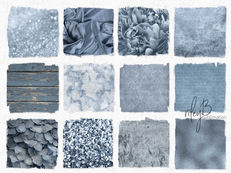 Dusty Blue Texture Pngs - Dusty Blue Backgrounds - Dirty Blue Digital ...