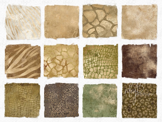 Golden Safari Texture Pngs Animal Print Textures Gold - Etsy