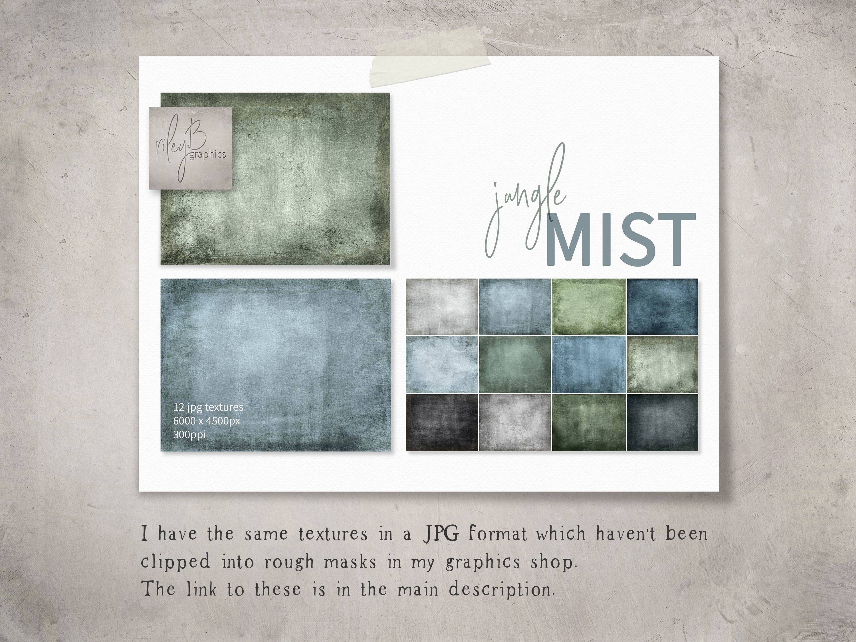 Jungle Mist Texture Pngs - Colors of a Misty Jungle - Blue Green Grey ...