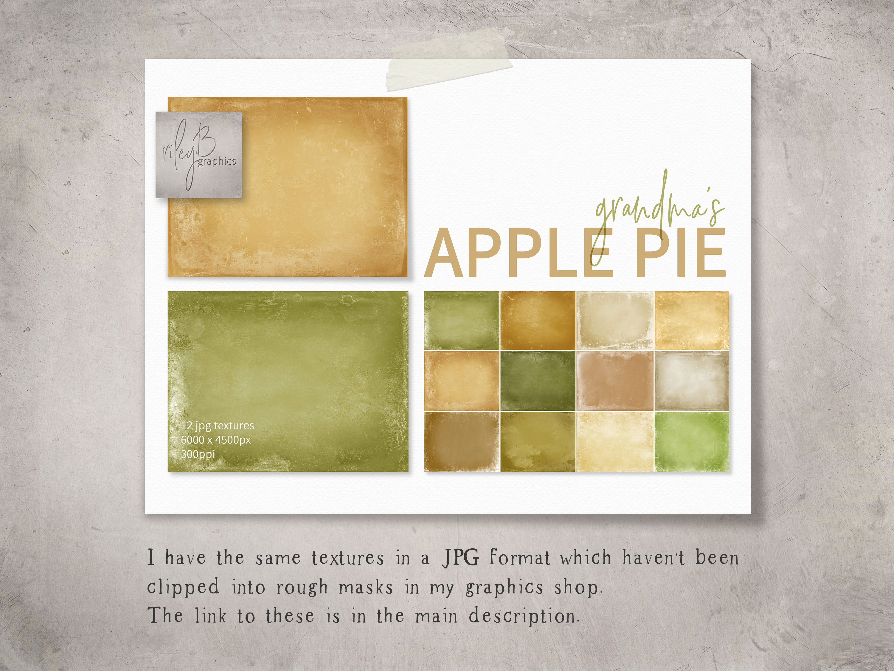 Grandma's Apple Pie Texture Pngs - Beige Apple Green Colored Texture ...