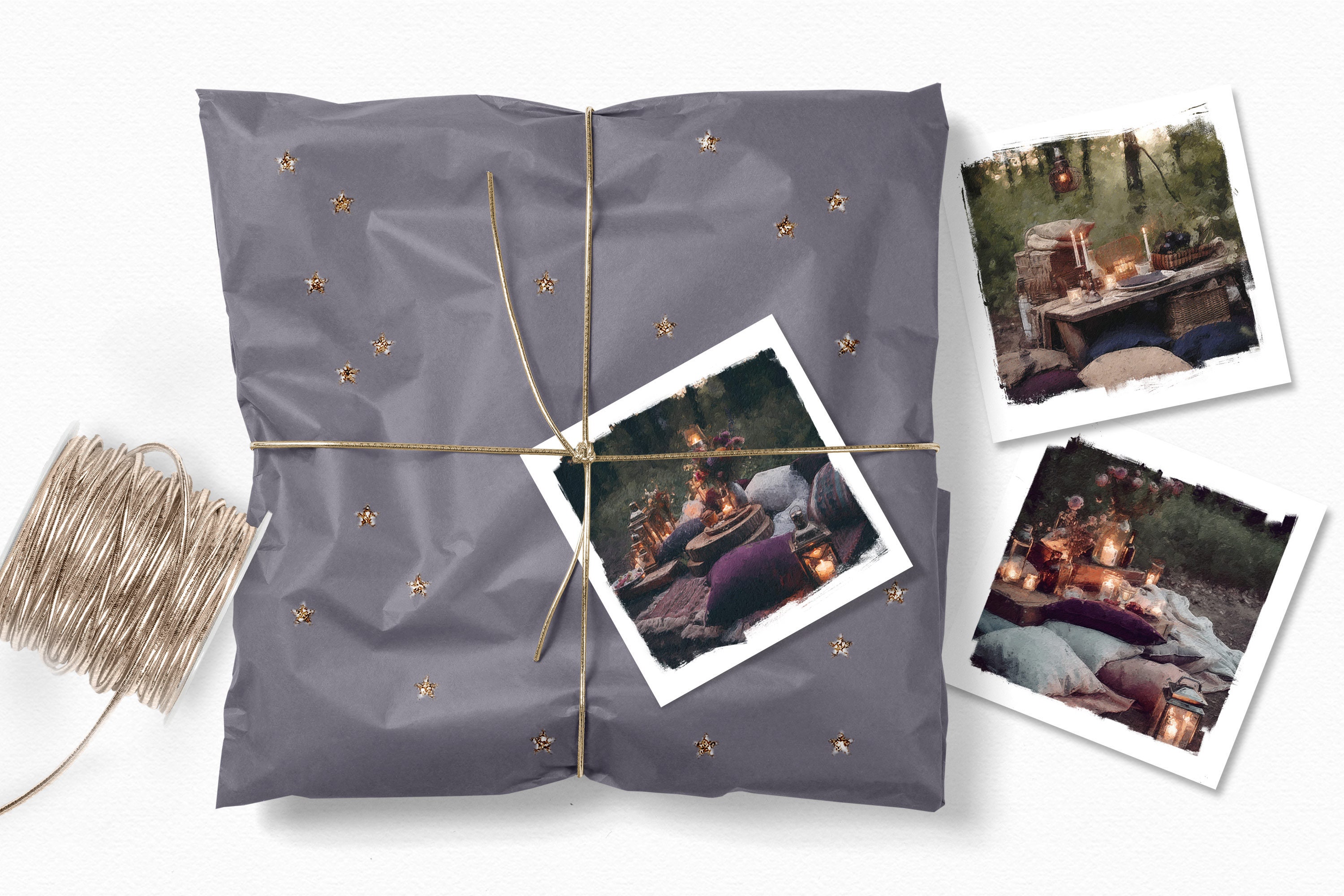 Romantic Picnic Oil Painting Pngs - Romantic Picnic Digital Paintings ...