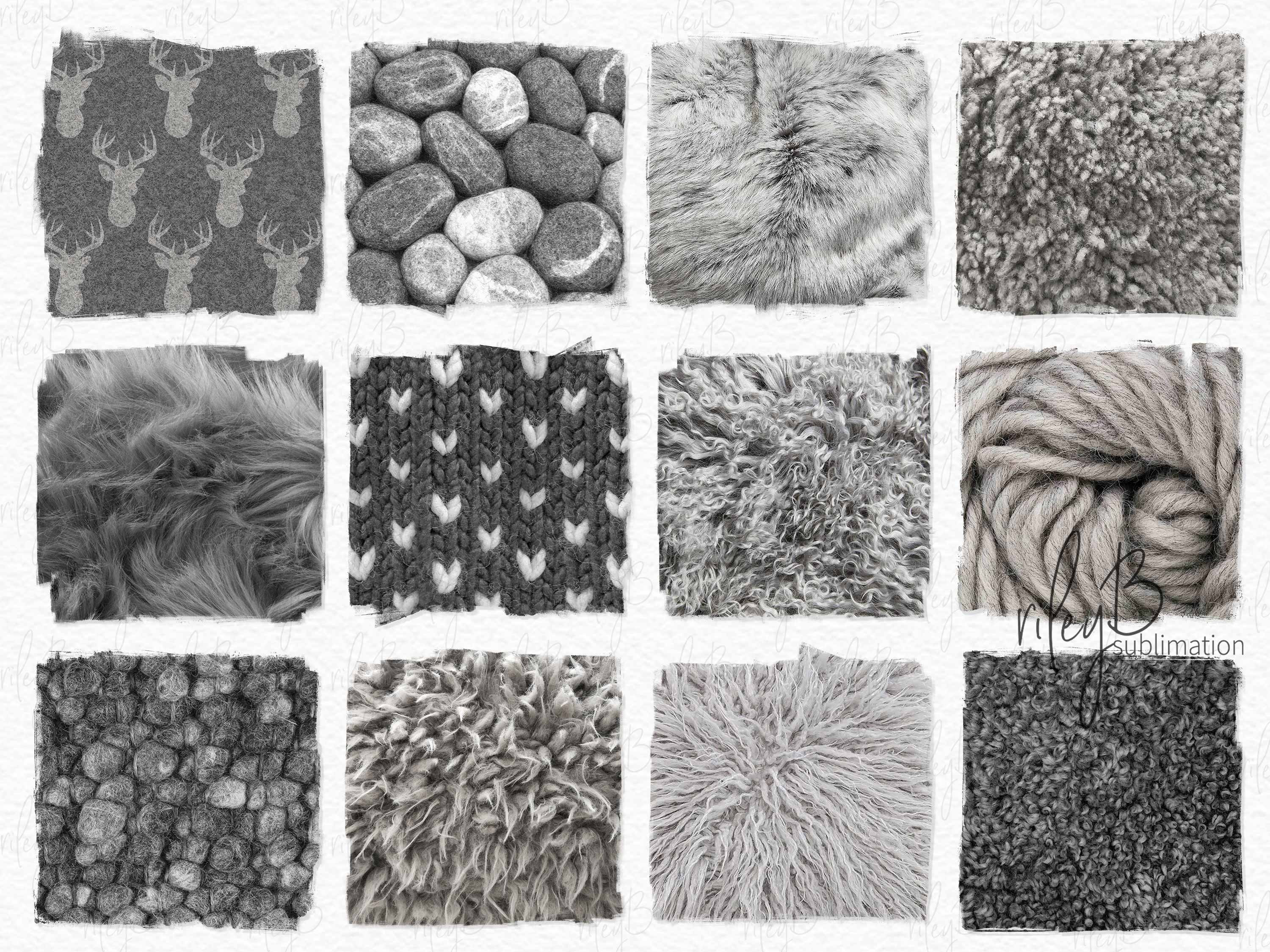 Cozy Grey Textures Pngs - Grey Textures - Cozy Digital Paper - Cozy ...