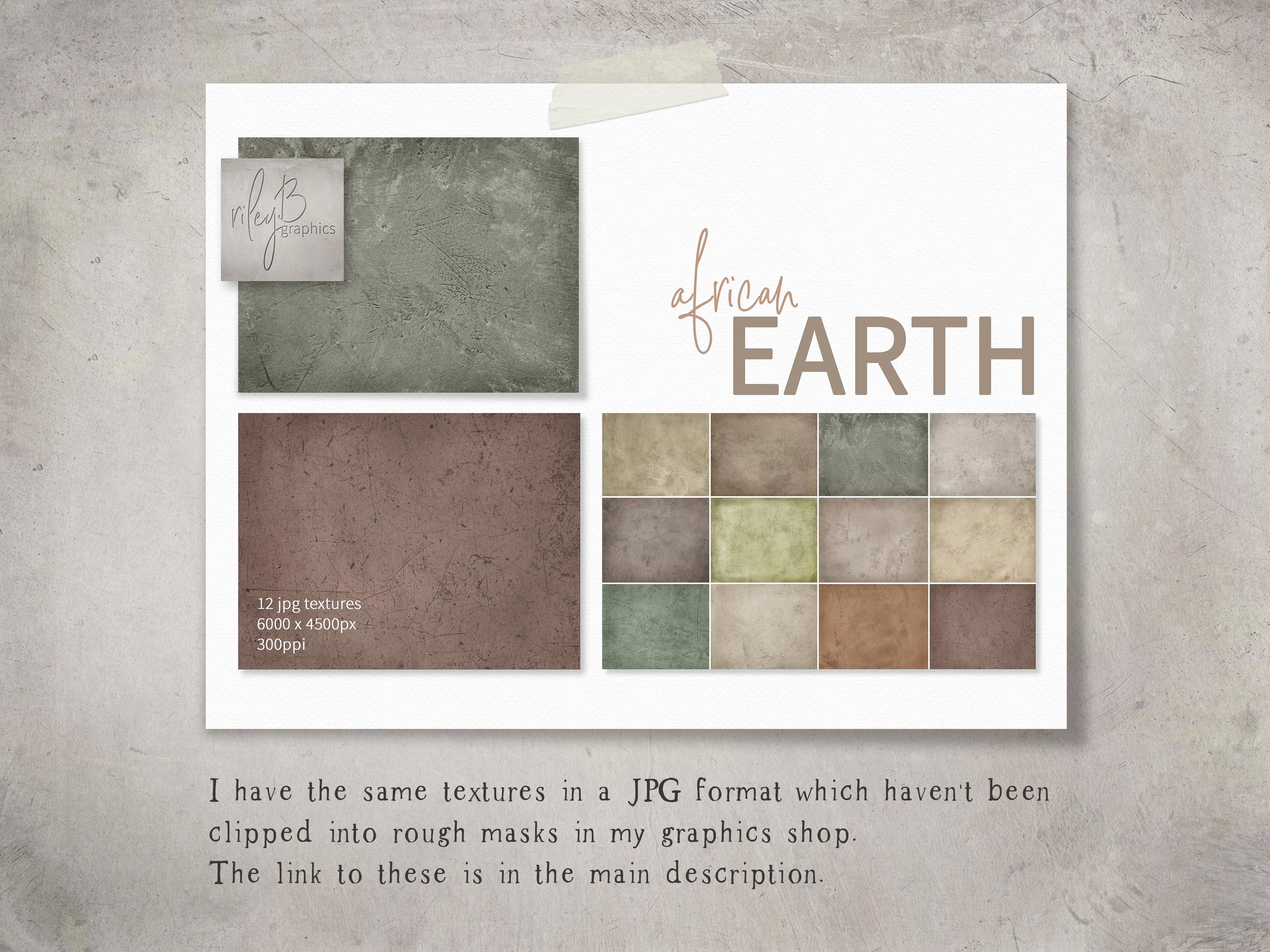 African Earth Texture Pngs - Earth Tone Overlays - African Earth Color ...