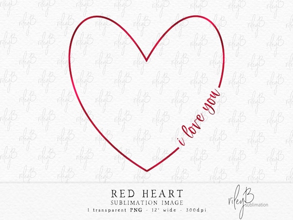 Love Heart Outline Png