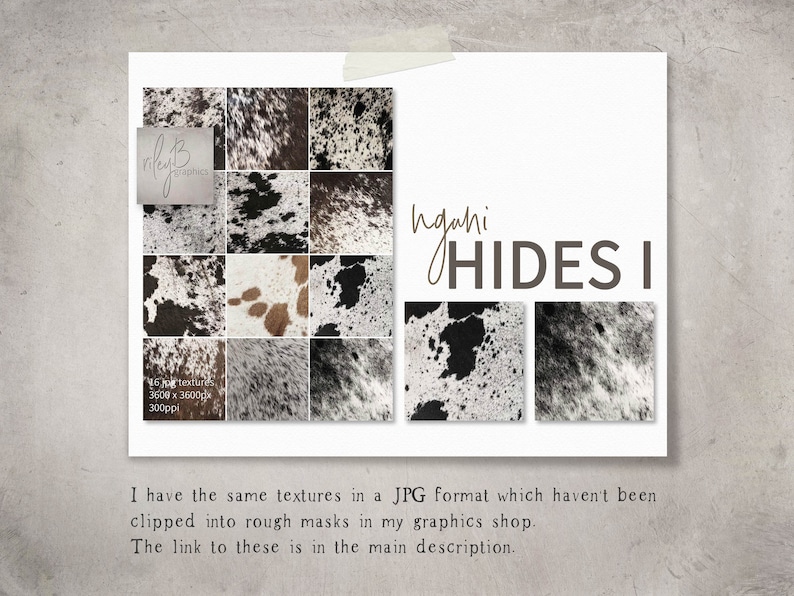 Nguni Hide I Texture Pngs - Cowhide Sublimation Textures - Cowhide ...