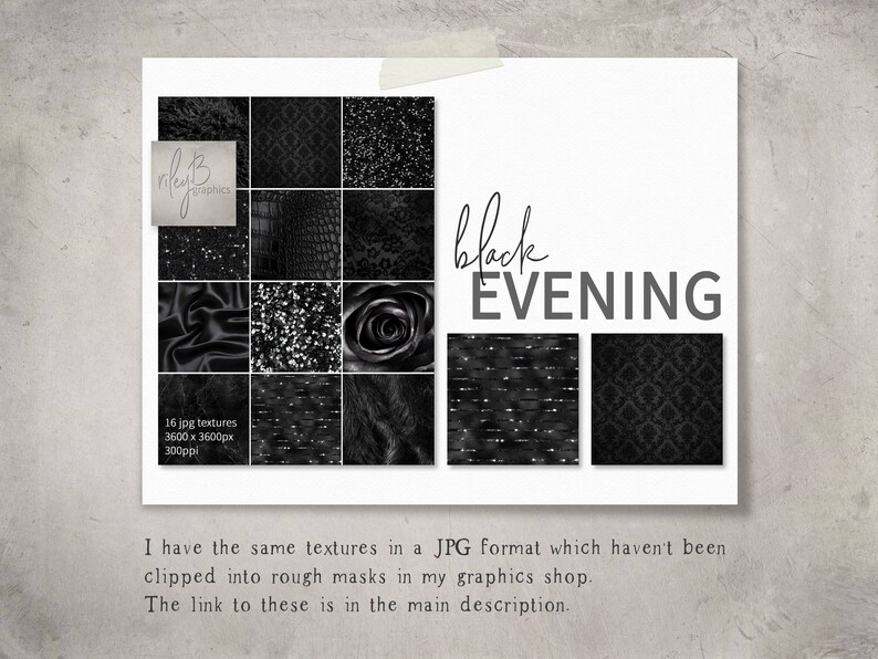 Black Evening Textures Pngs Black Background Pngs Black - Etsy