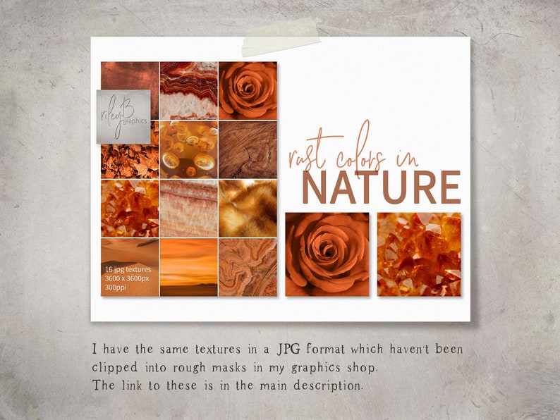 Rust Colors in Nature Pngs - Rust Digitals - Rust Textures - Rust ...