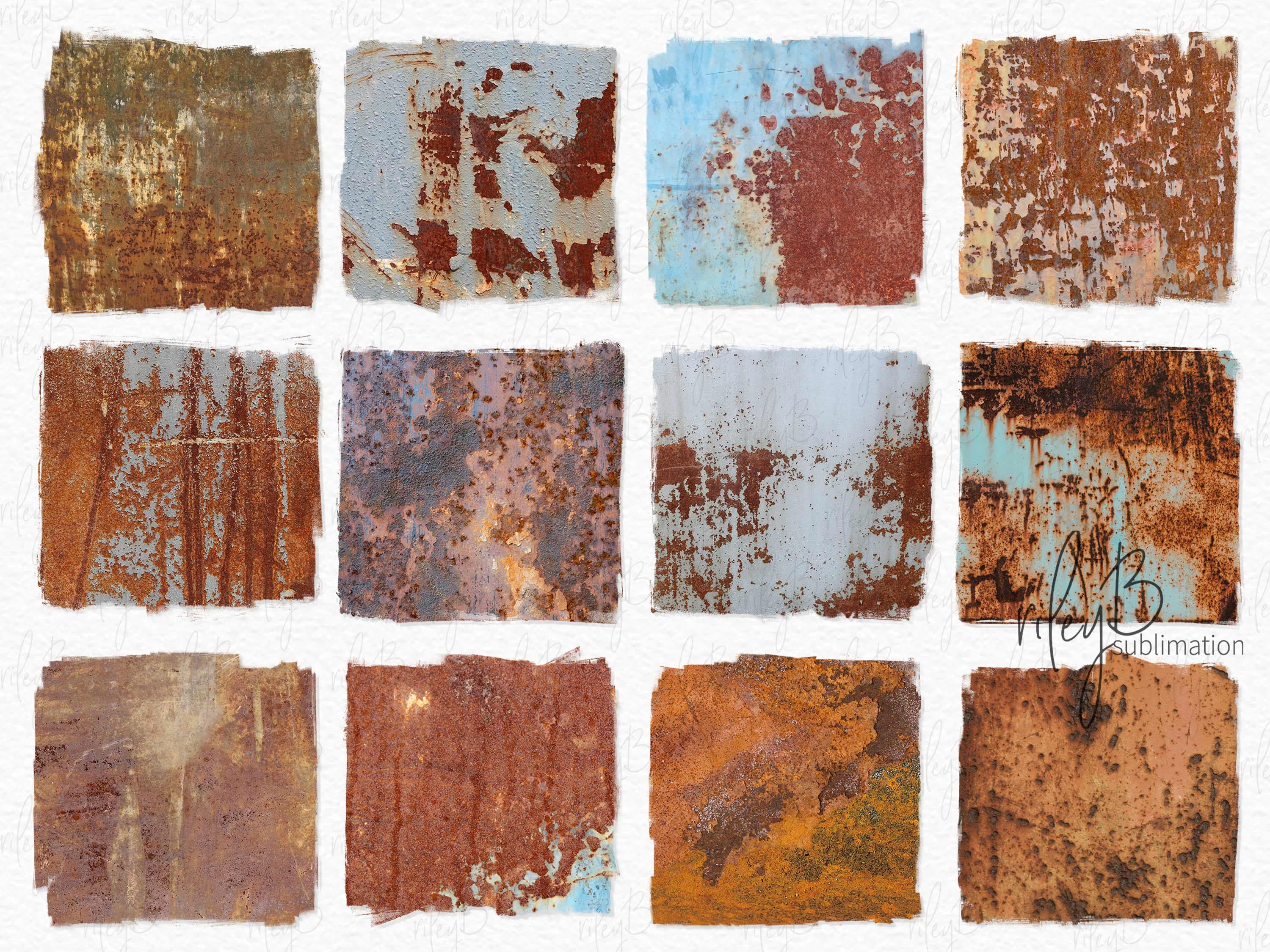 Rust Textures I Pngs - Sublimation Rust Textures - Rust Backgrounds ...