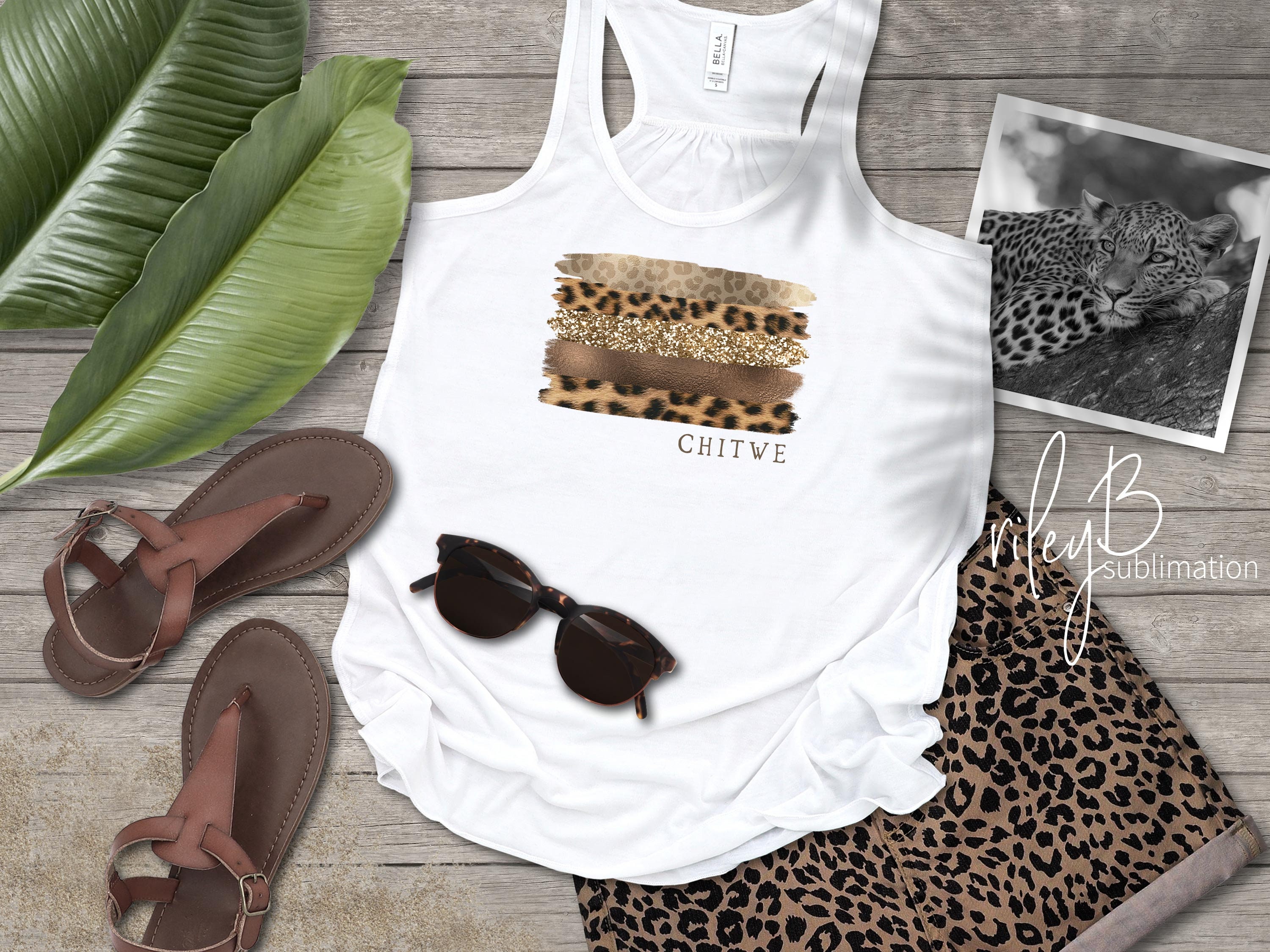 Leopard Print Brush Strokes PNG - Sublimation Leopard Clipart ...