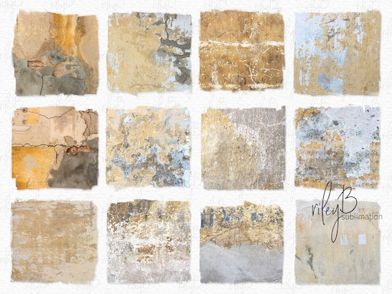 Ochre Textured Walls Pngs Vintage Plaster Wall Textures - Etsy
