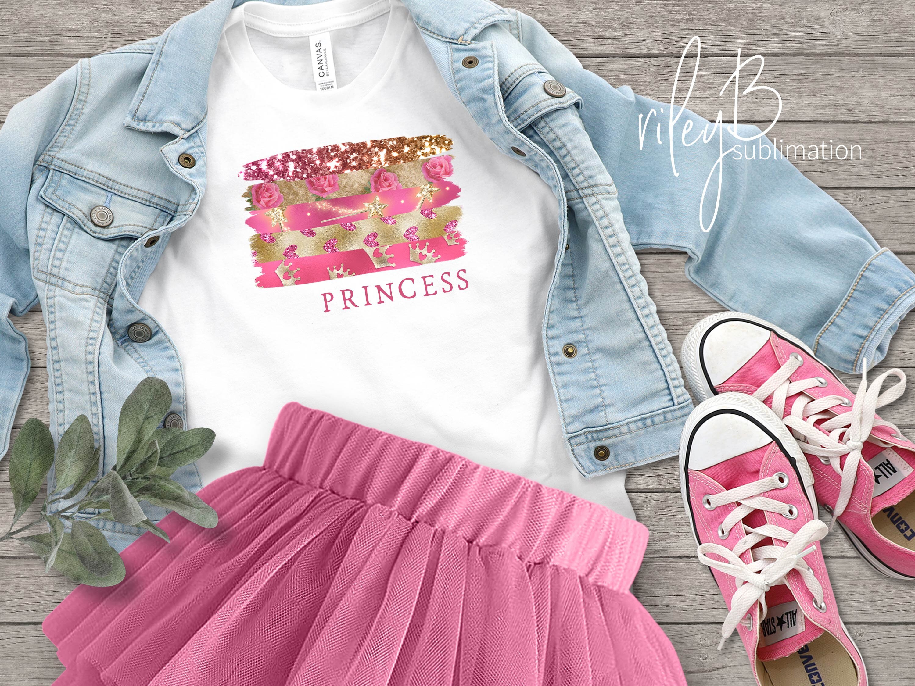 Princess Bright Pink Gold Brush Strokes PNG - Clipart Strokes PNG ...