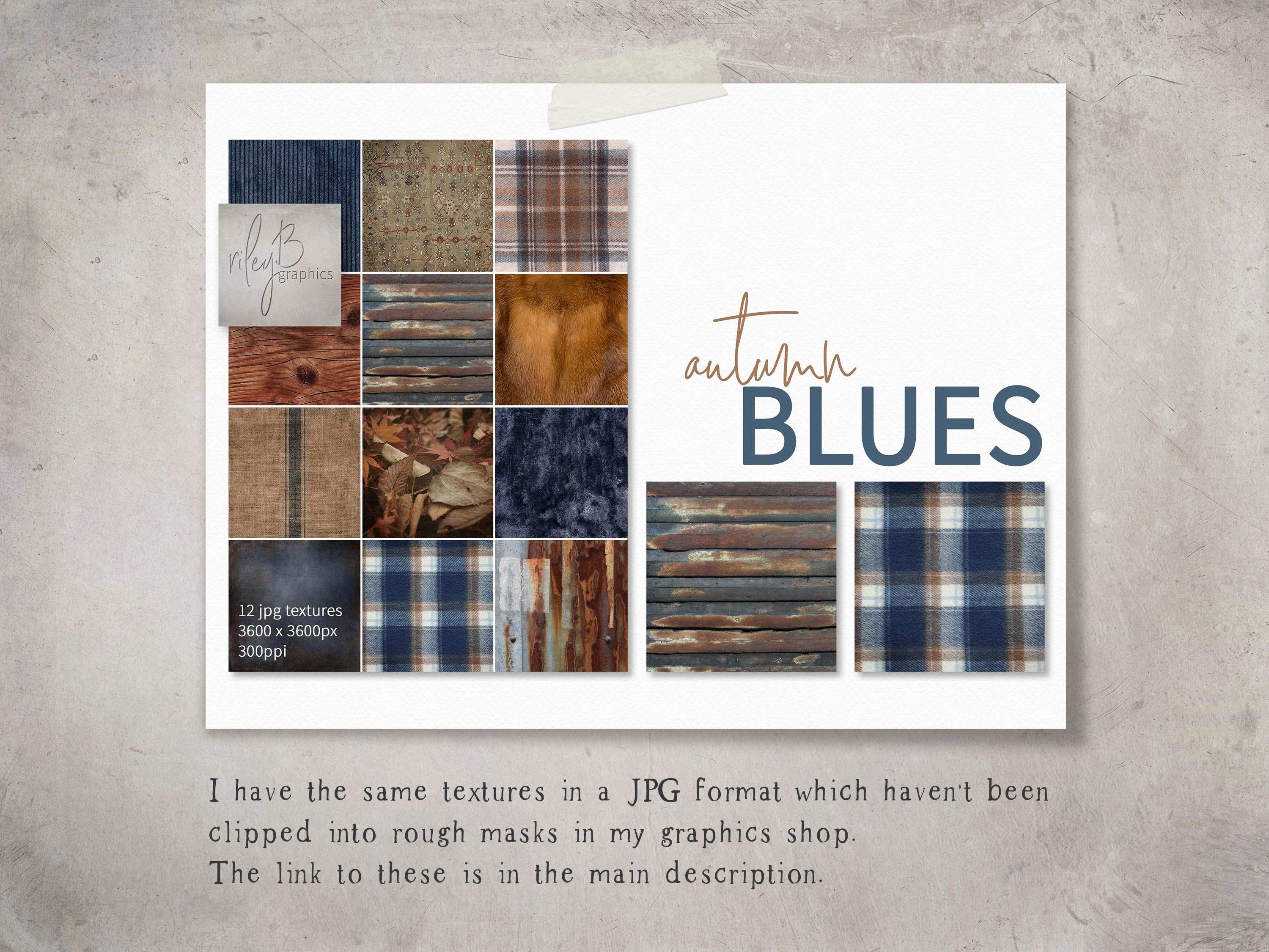 Autumn Blues Textures Pngs - Fall Textures - Navy Autumn - Fall Plaids ...