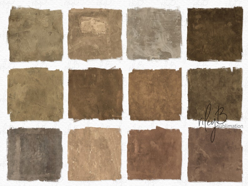 Tea and Toast Textured Pngs - Golden Brown Overlays - Brown and Beige ...