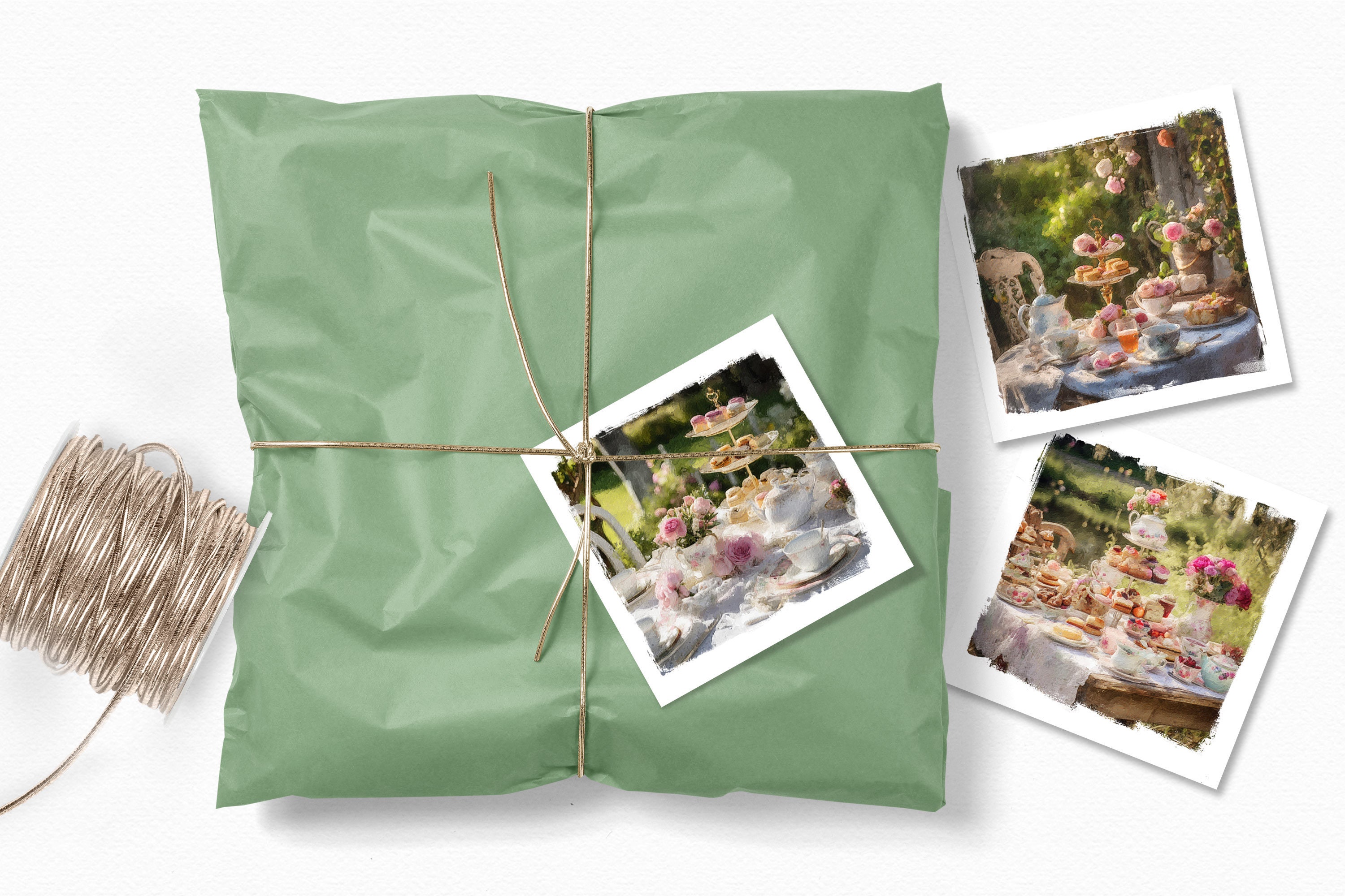 High Tea Oil Painting Pngs - Tea Party Pngs - Afternoon Tea - Summer ...