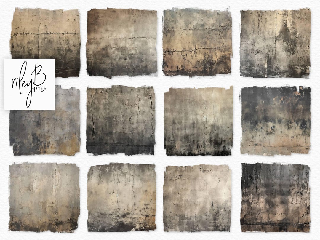 Charcoal Grunge Texture Pngs: Distressed Beige Grey Textures (digital ...