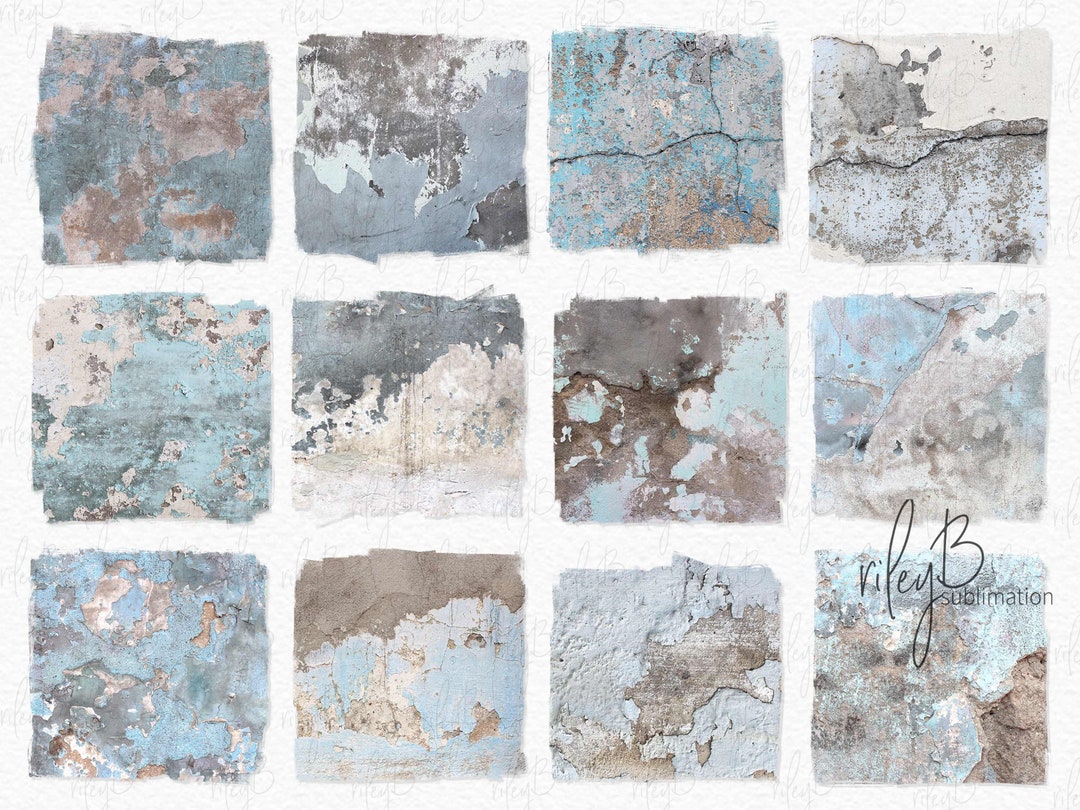Soft Blue Textured Walls Pngs - Vintage Plaster Wall Textures - Light ...