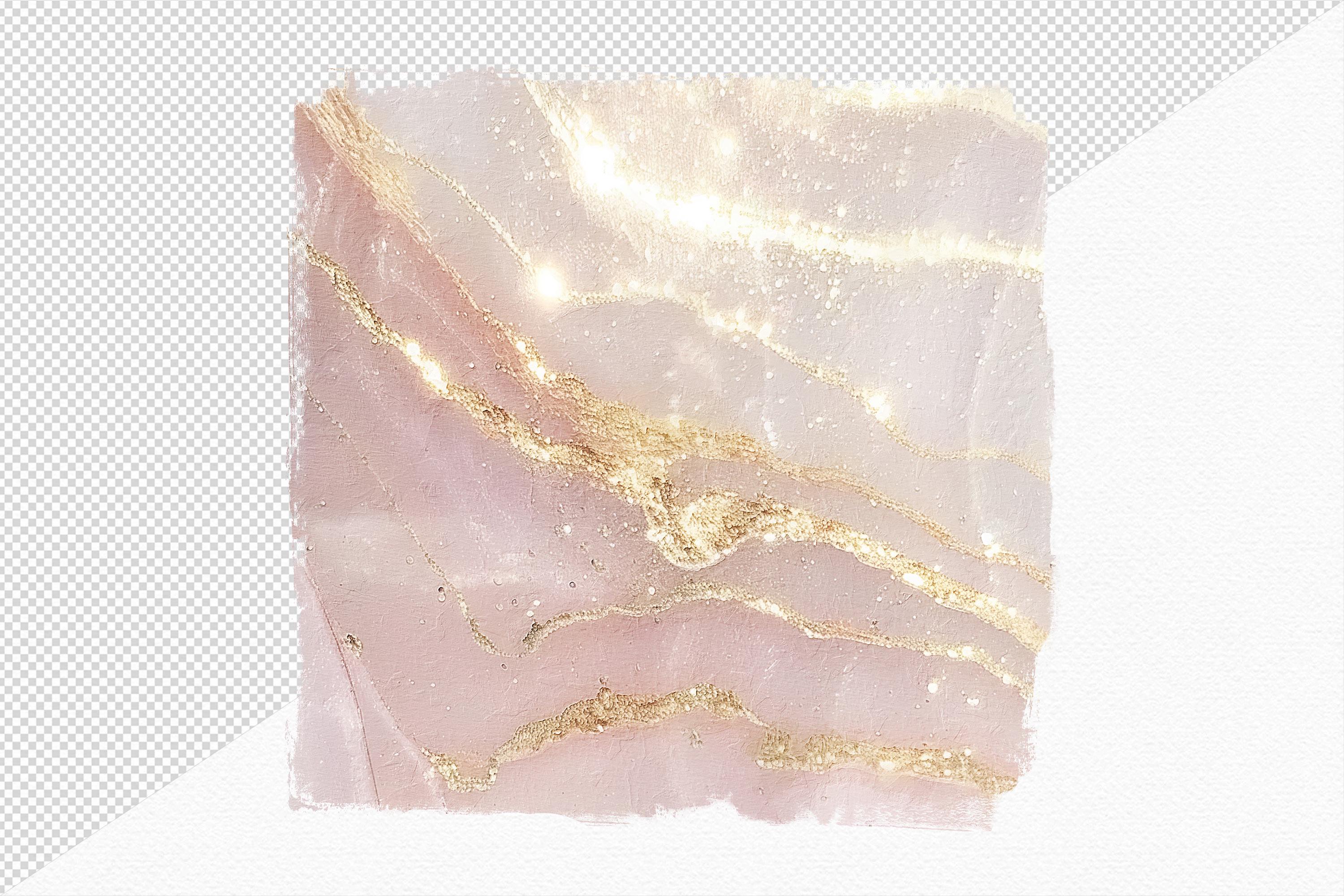 Luminous Pink Pearl Pngs - Blush Gold Marble Overlays - Rose Quartz ...