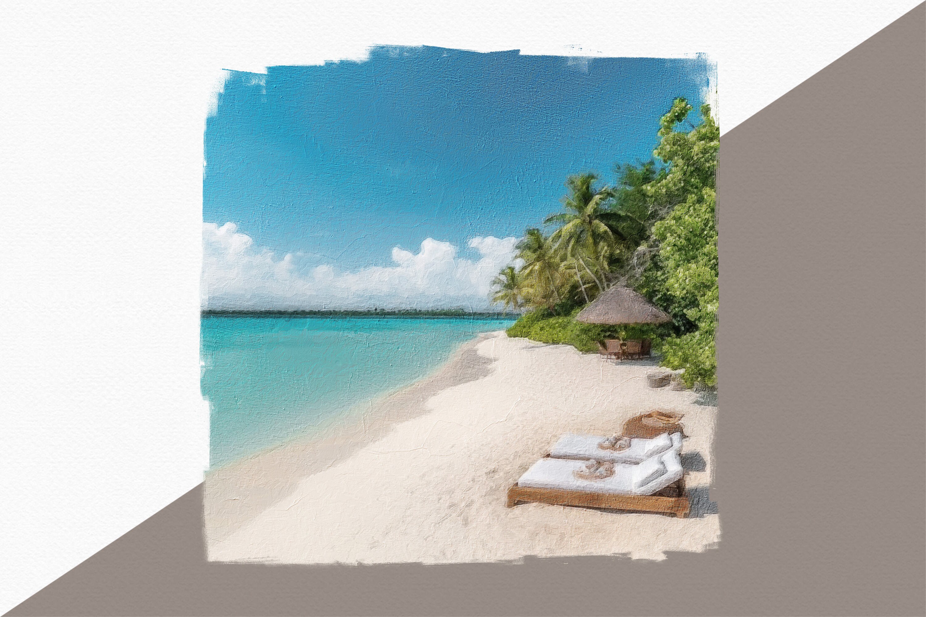 Beach Resort Painted Pngs - Digital Beach Scenes - Beach Resort Pngs ...