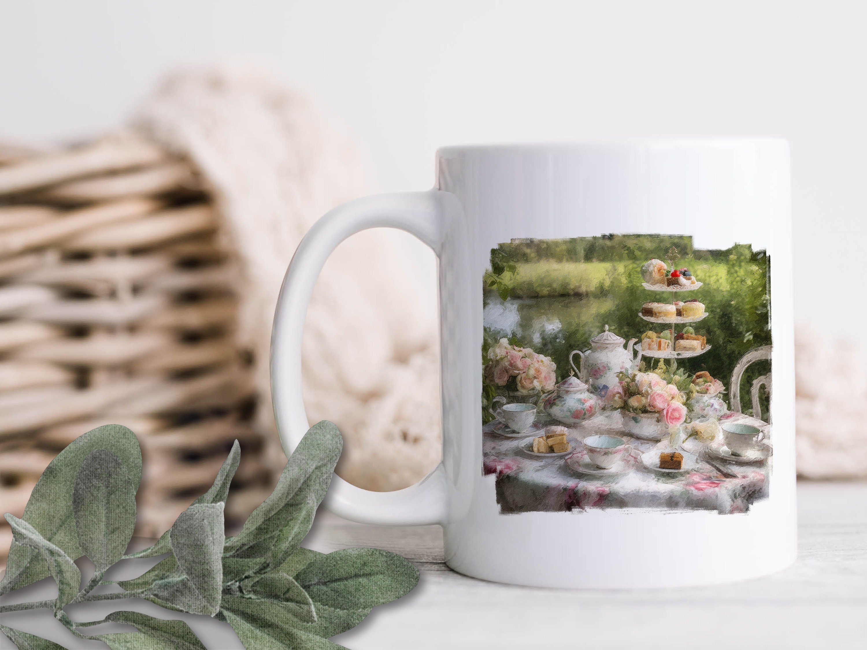 High Tea Oil Painting Pngs - Tea Party Pngs - Afternoon Tea - Summer ...