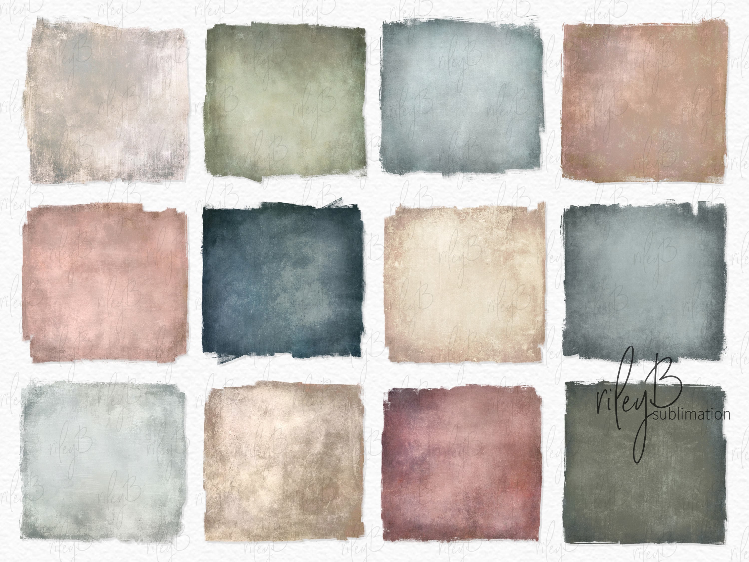 Boho Beach Texture Pngs - Bohemian Color Palette - Color Overlays ...