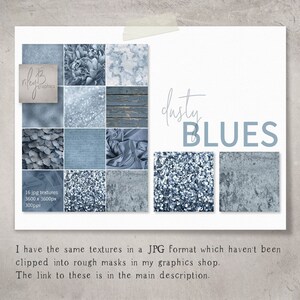 Dusty Blue Texture Pngs - Dusty Blue Backgrounds - Dirty Blue Digital ...