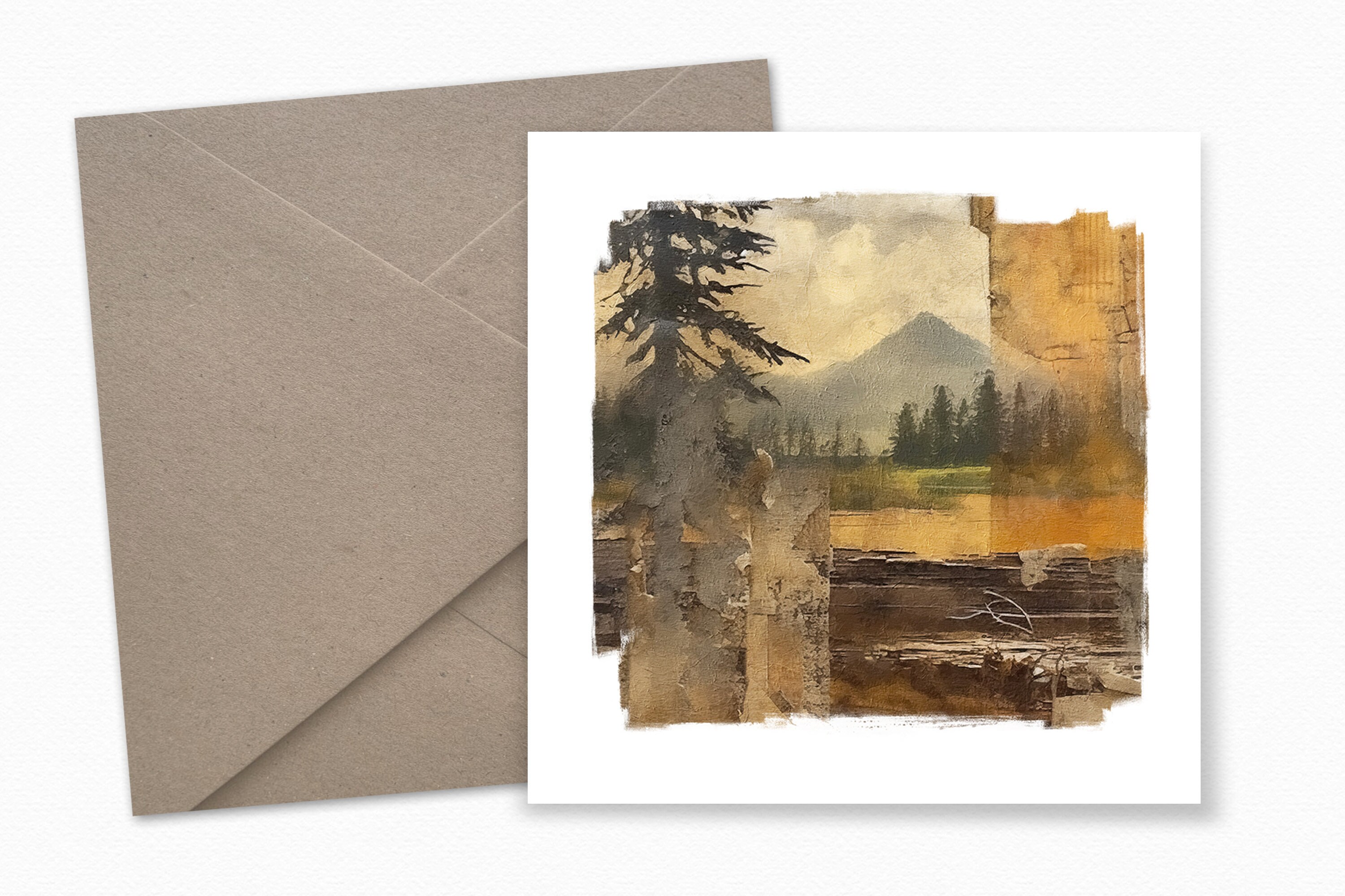 Rustic Fall Collage Painting Pngs - Digital Autumn Collage Painting ...