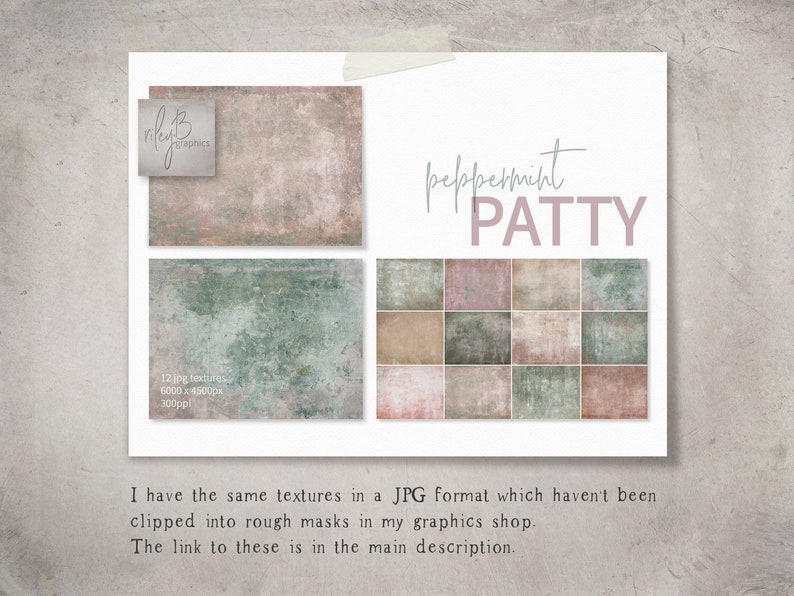 Peppermint Patty Texture Pngs Mint Colored Background - Etsy