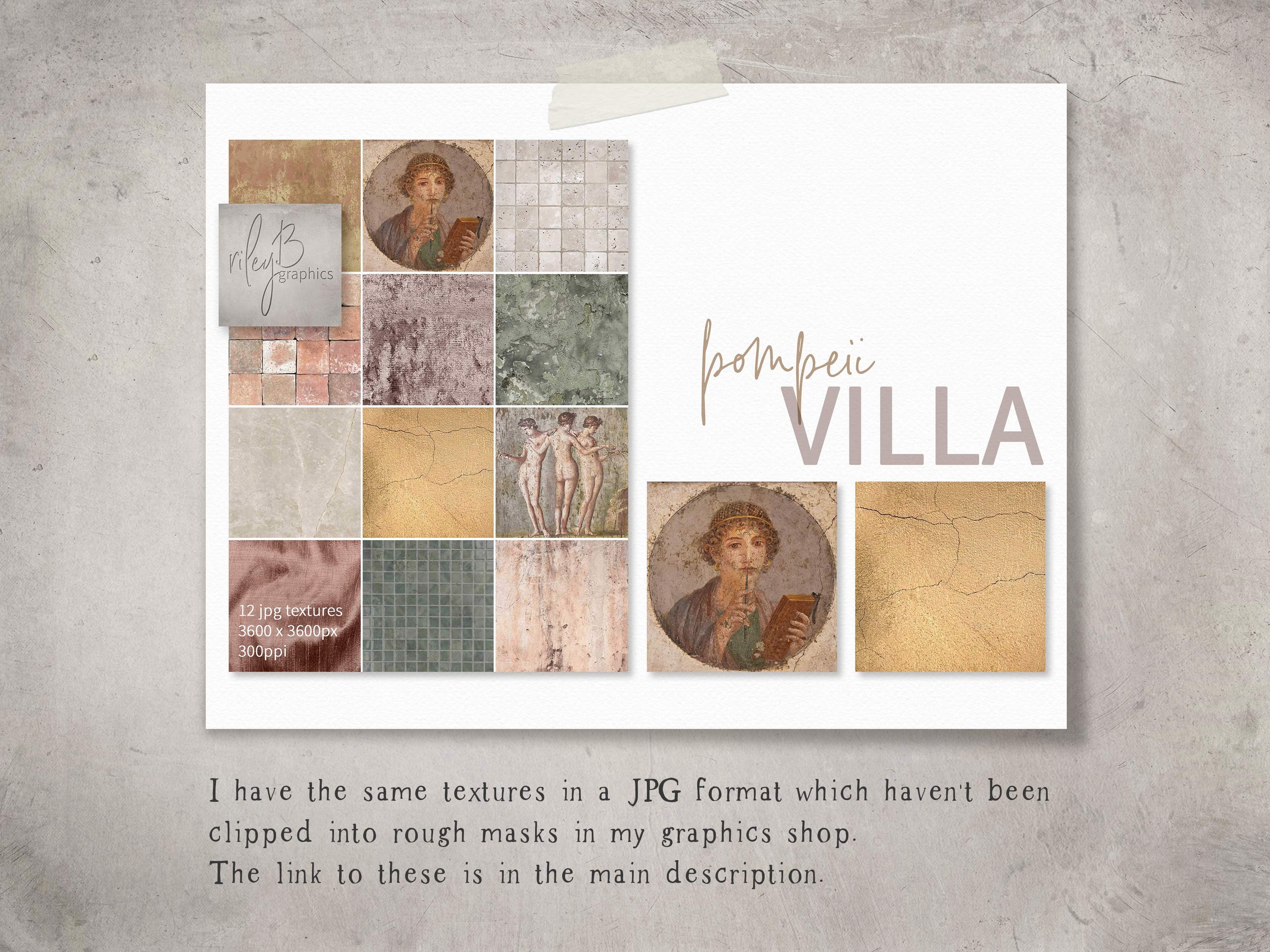 Pompeii Villa Texture Pngs - Old Wall Textures - Pompeii Frescos ...