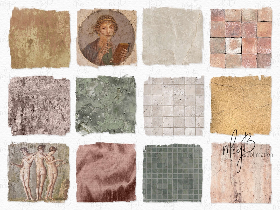 Pompeii Villa Texture Pngs - Old Wall Textures - Pompeii Frescos ...
