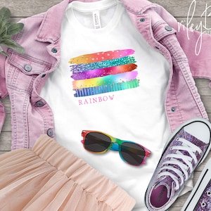 Rainbow Brush Strokes PNG - Sublimation Clipart Strokes - Sublimation ...