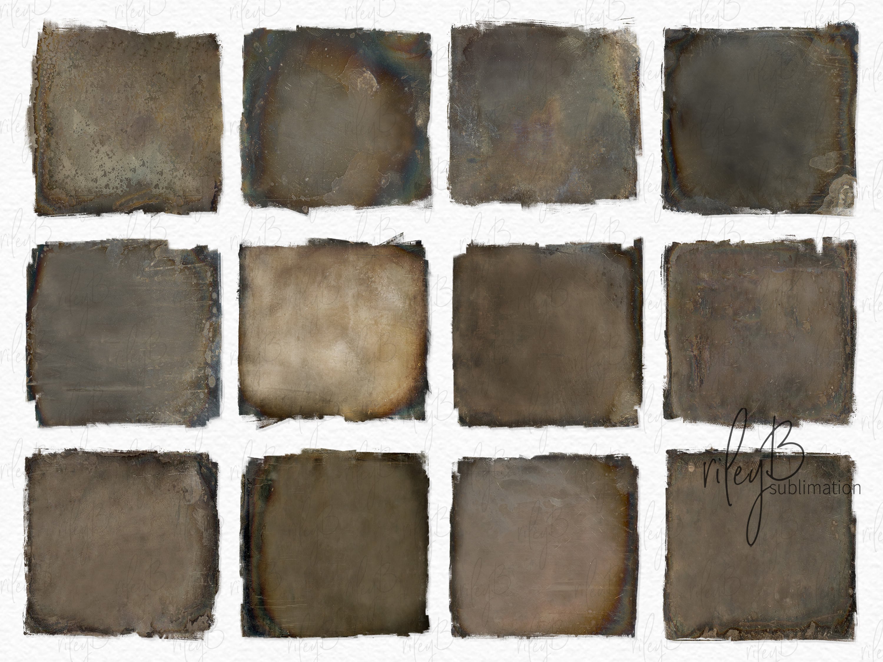 Vintage Tin Type III Texture Pngs - Brown Tone Vintage Tin Types ...