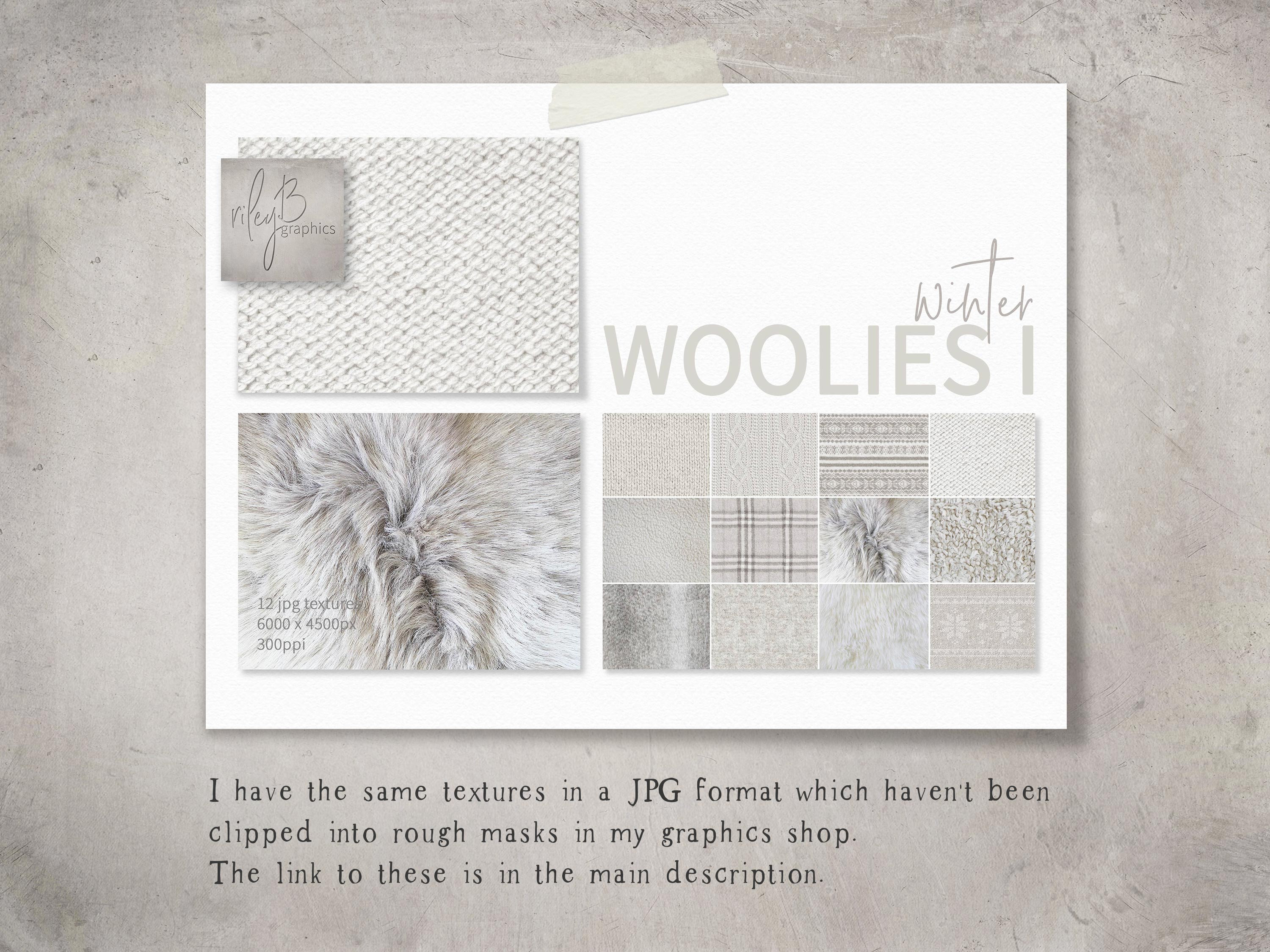 Winter Woolies Textures Sublimation Pngs - Off-white Textures - Cozy ...