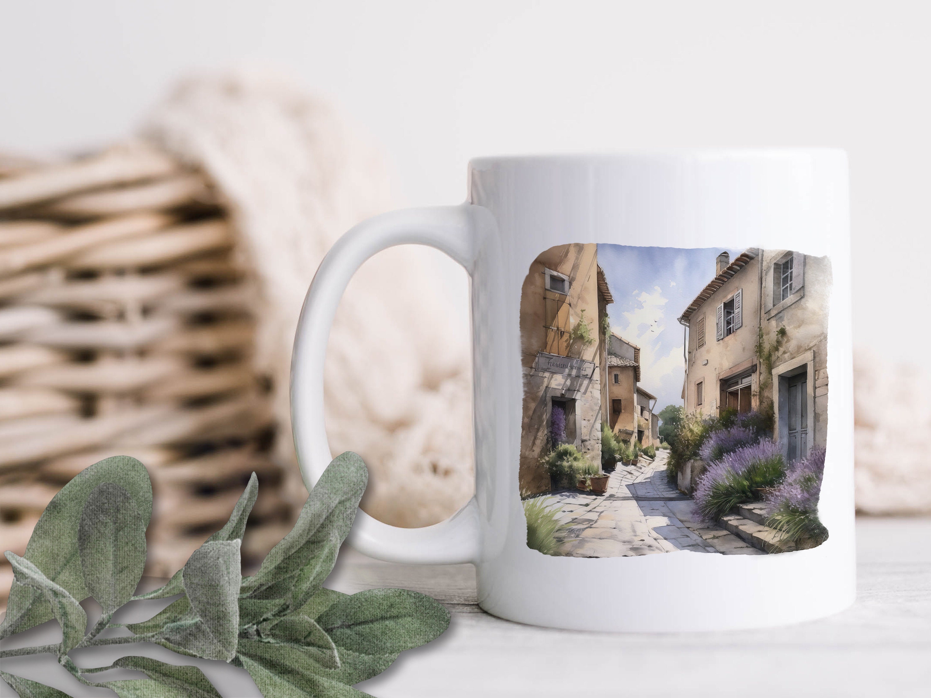 Provence Village Watercolor Pngs - Provence Digital Watercolors ...
