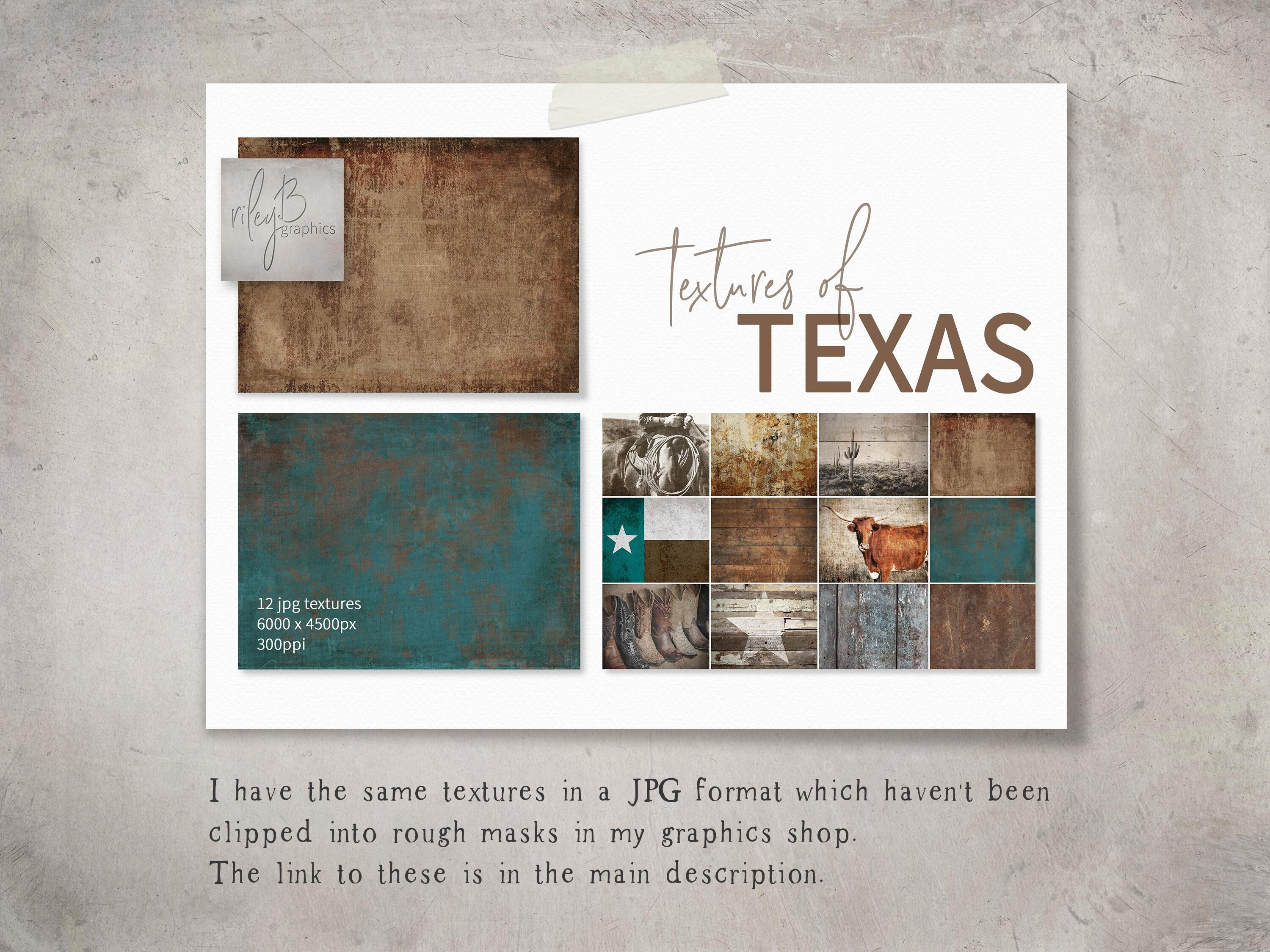 Textures of Texas Pngs Texan Rodeo Pngs Texan Longhorn - Etsy