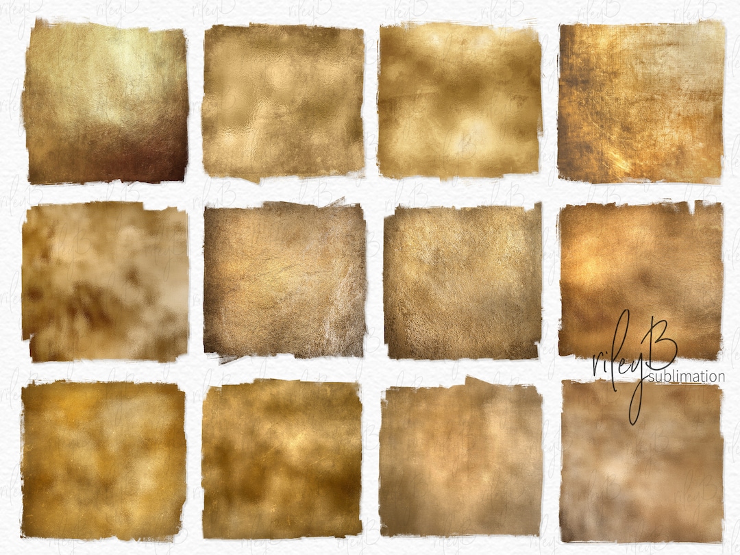 Antique Gold Digital Texture Pngs - Old Gold Backgrounds - Aged Gold ...