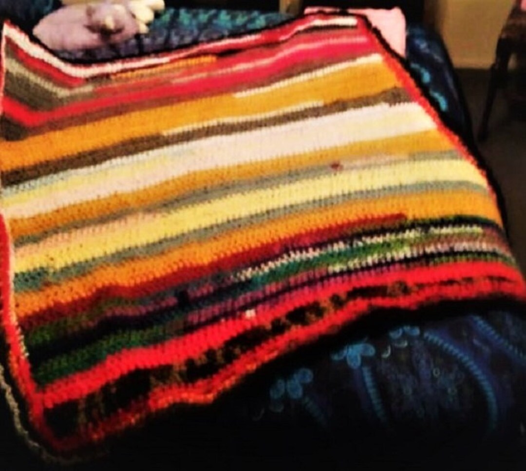 SCRAP YARN Throw Blankets - Etsy