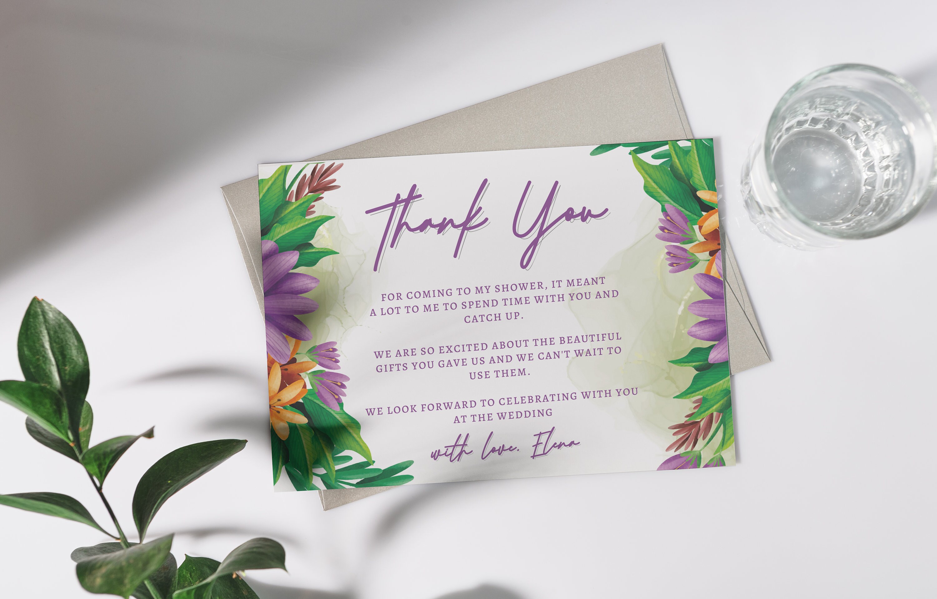 Thank You Card, Appreciation Card Editable Template, Editable Card ...