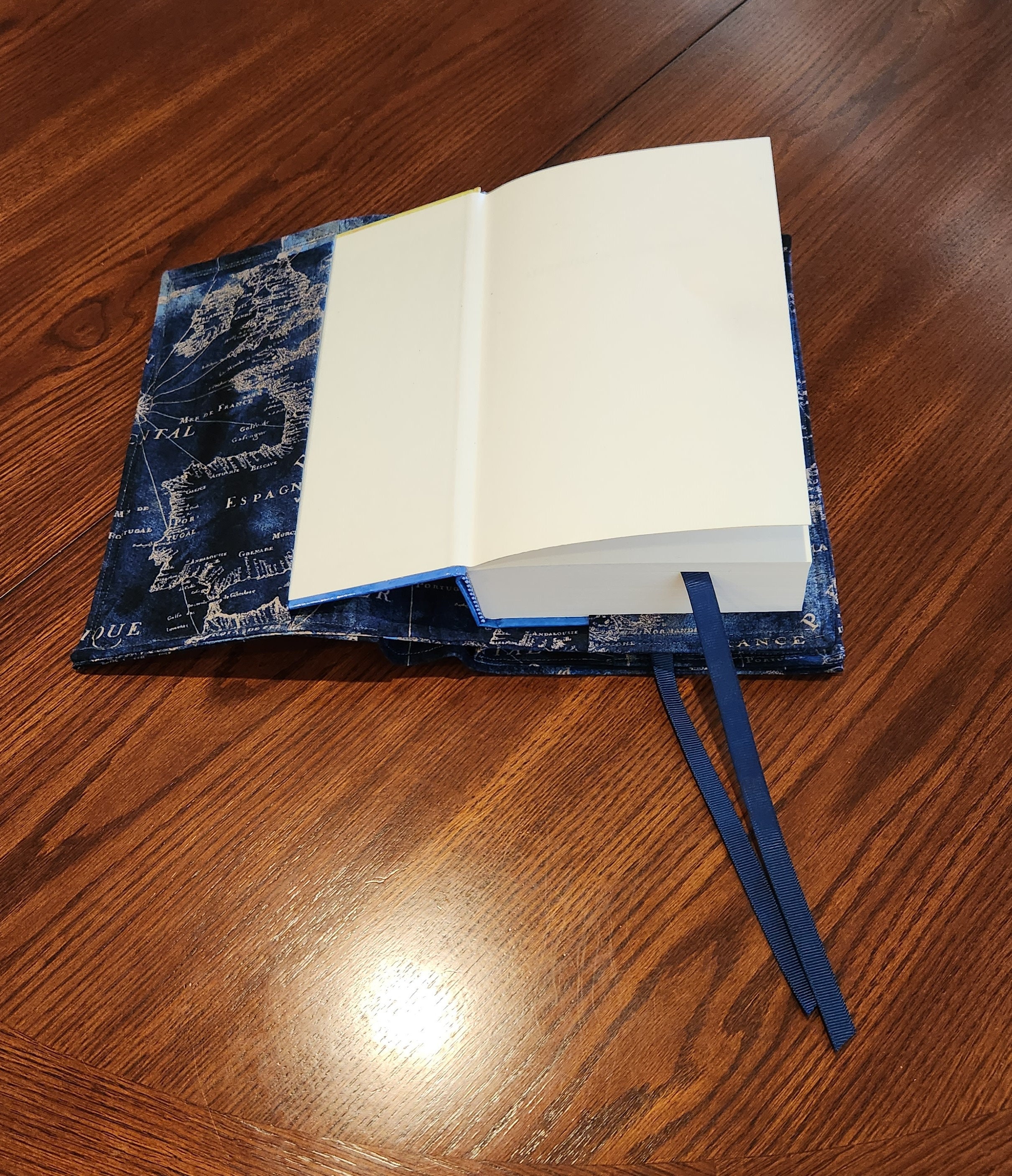 Double Book Cover for Big Book and 12x12 Blue Map Material 2010 - Etsy